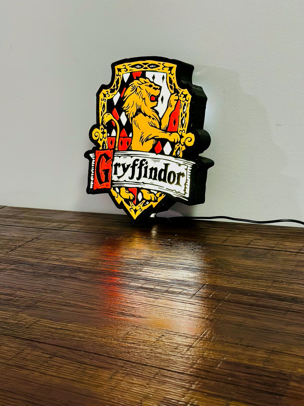 Harry Potter House Coat of Arms LED Light | Hogwarts Houses Wall Art ...