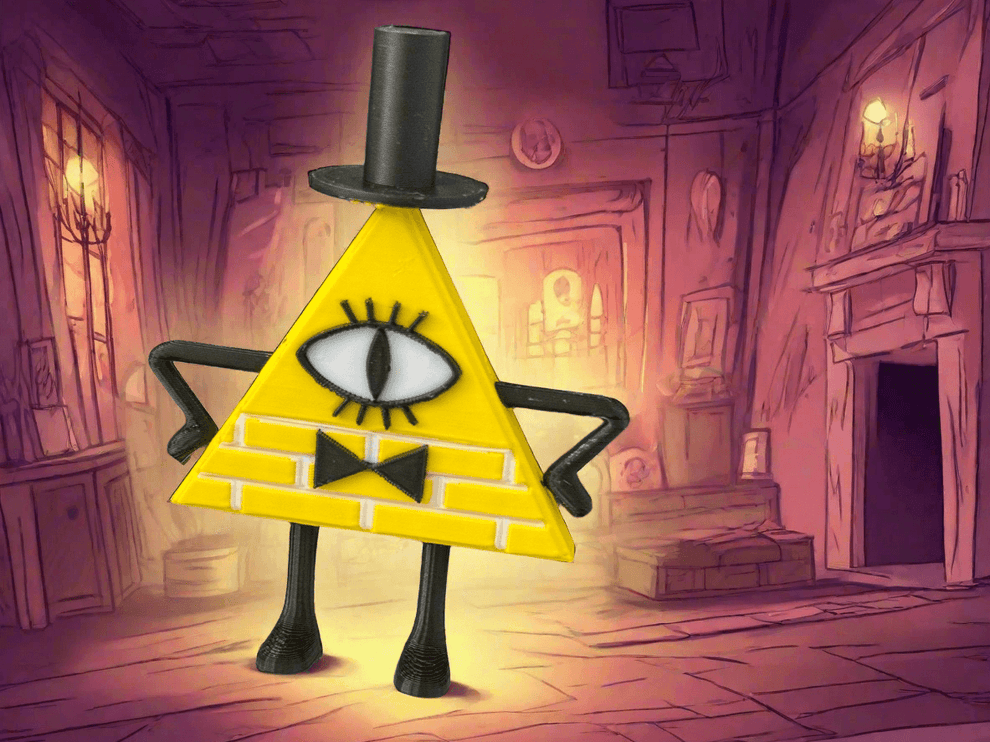 Bill Cipher (Gravity Falls) Figurine - Plastic Model – Michael's 3D World